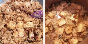 Rice Cooker Yam Rice (Taro Rice) - Souper Diaries